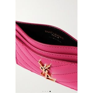 Yves Saint Laurent | Accessories | Ysl Monogrammed Textured Leather ...